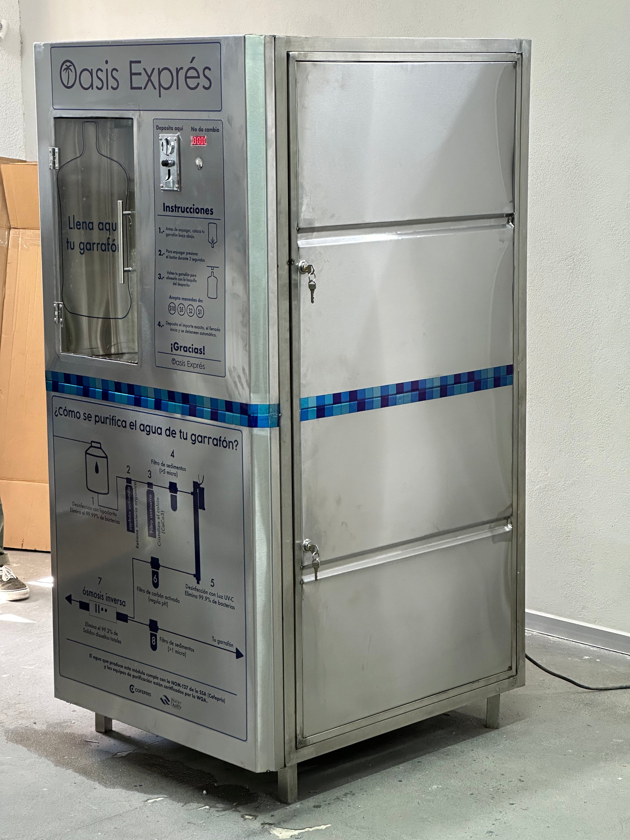 Despachadores vending (autoservicio de agua purificada) — Oasis Expres OEV200603G22